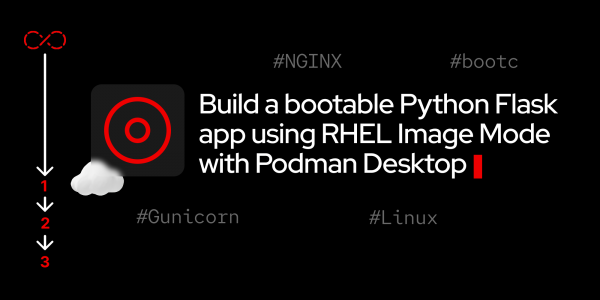 Build A Bootable Python Flask Application Using Image Mode For Rhel With Podman Desktop Red